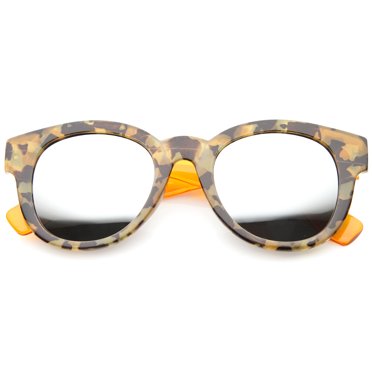 sunglassLA Unisex High Fashion Translucent Frame Stepped Temple Two ...