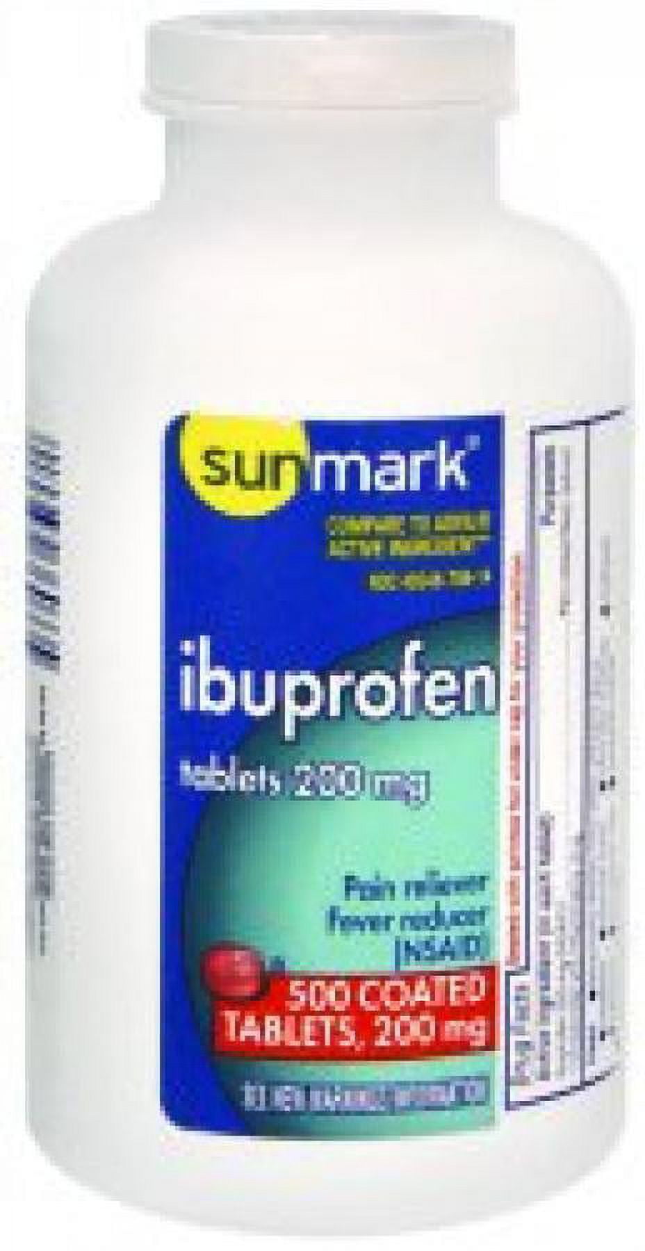 sunmark 200 mg Strength Ibuprofen Pain Relief, 500 Count - Walmart.com