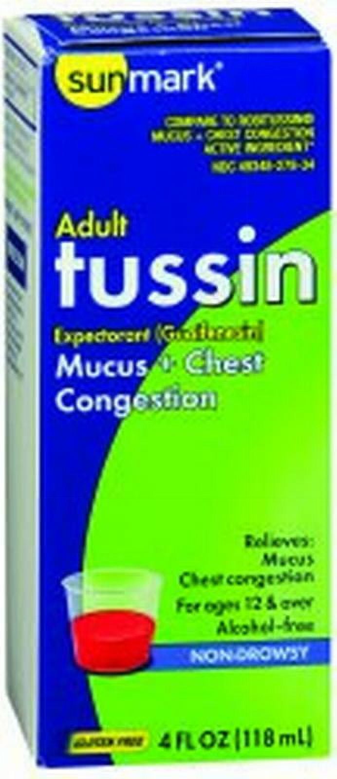 Sunmark Adult Cold and Cough Relief Syrup, 200mg/5mL Strength, 4 Ounce ...