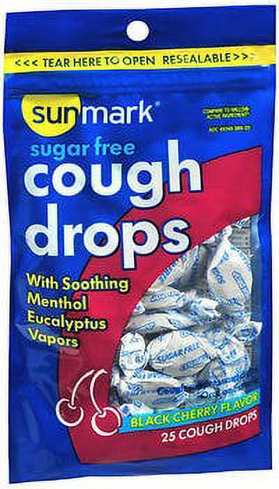 sunmark Sugar-free Cough Drops Cough Suppressant/Oral Anesthetic, 5.8 ...