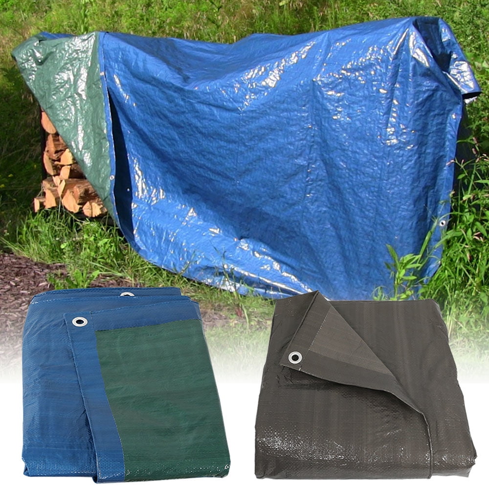 sunnydaze 20x30 foot blue green waterproof multi purpose poly tarp ...