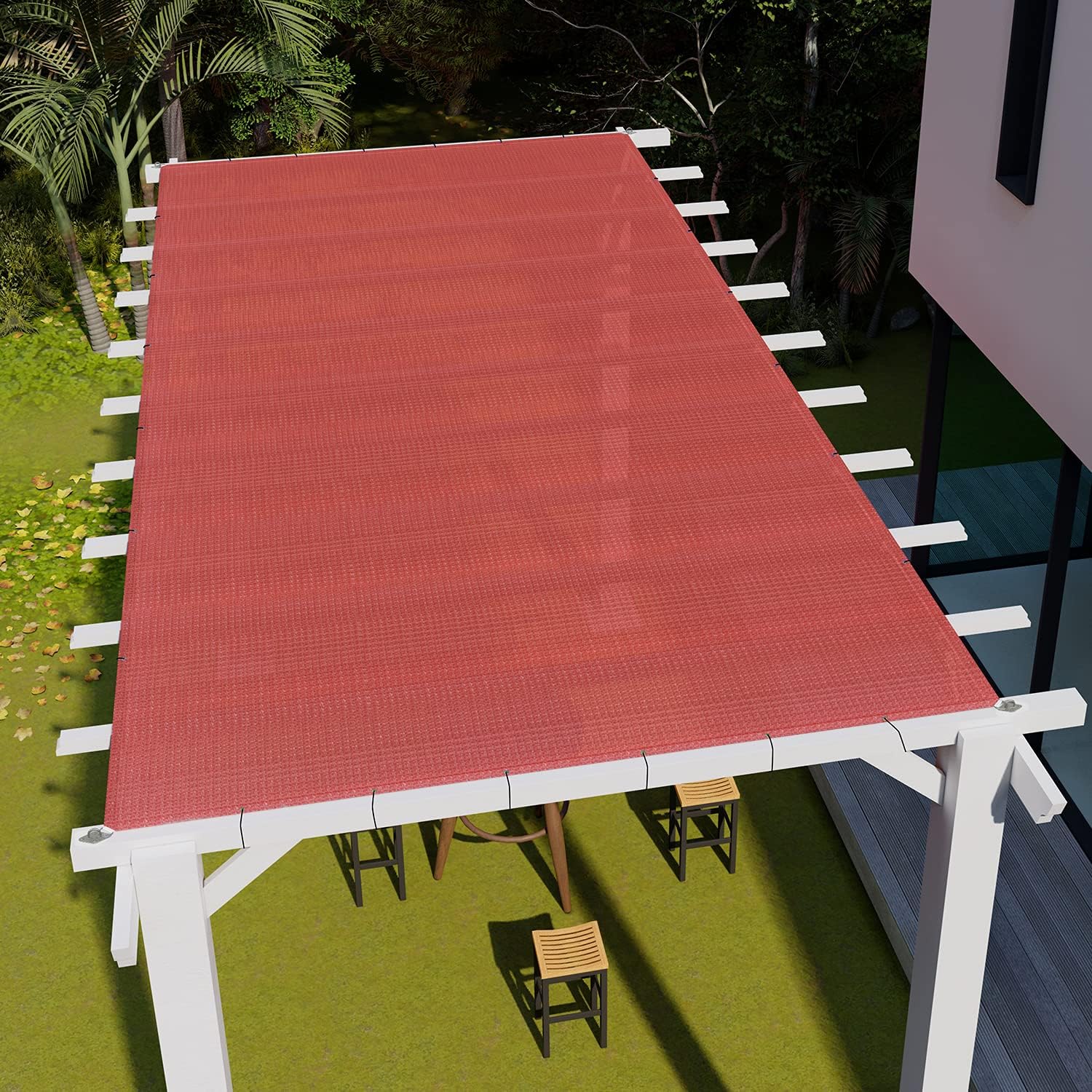 **sunrise 4' x 12' sun shade sail straight edge rectangle canopy shade ...