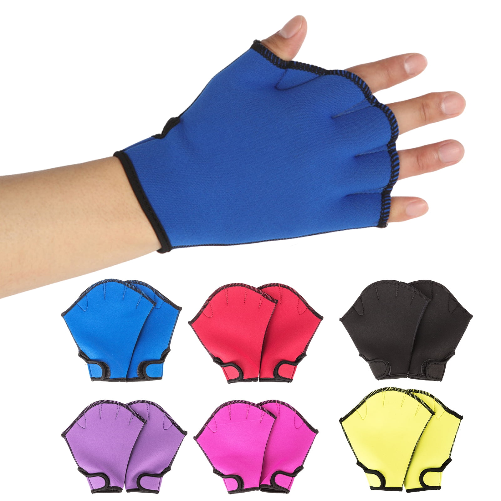 sunsanly 1 Pair Swimming Webbed Gloves Water Resistance Training Men ...