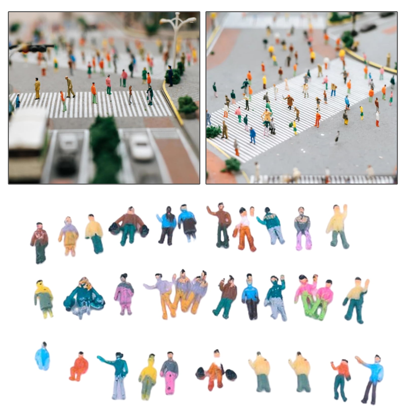 sunsanly 100Pcs/Set Sand Table Figure Model Colorful Little People ...