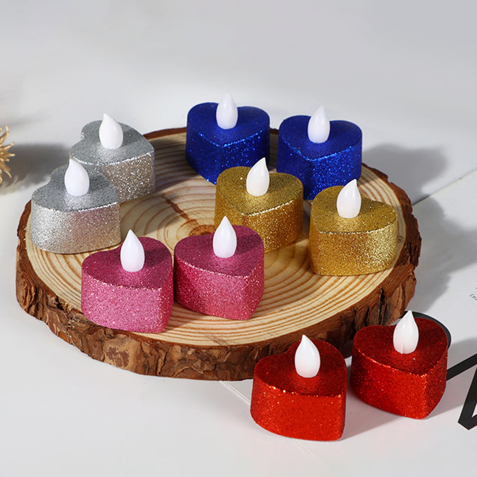 sunsanly 12Pcs Flickering Flameless Candle Lights Battery Operated LED ...