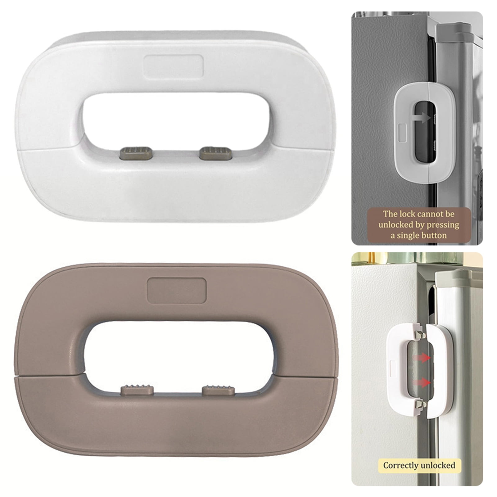 sunsanly 2/3Pcs Refrigerator Child Safety Lock Self Adhesive Fridge ...