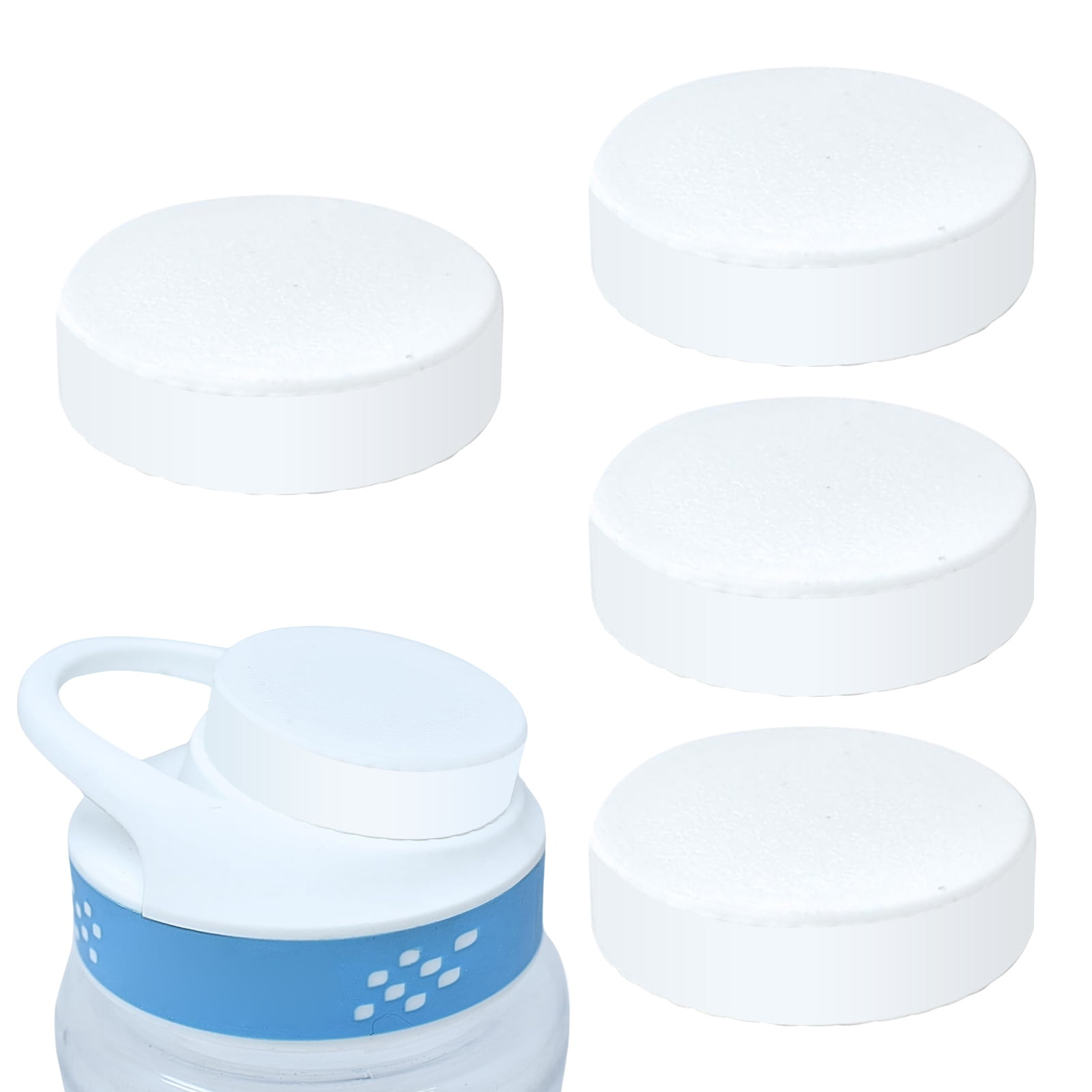 sunsanly 2/4Pcs Keeper Caps Water Bottle Easy to Clean Silicone ...