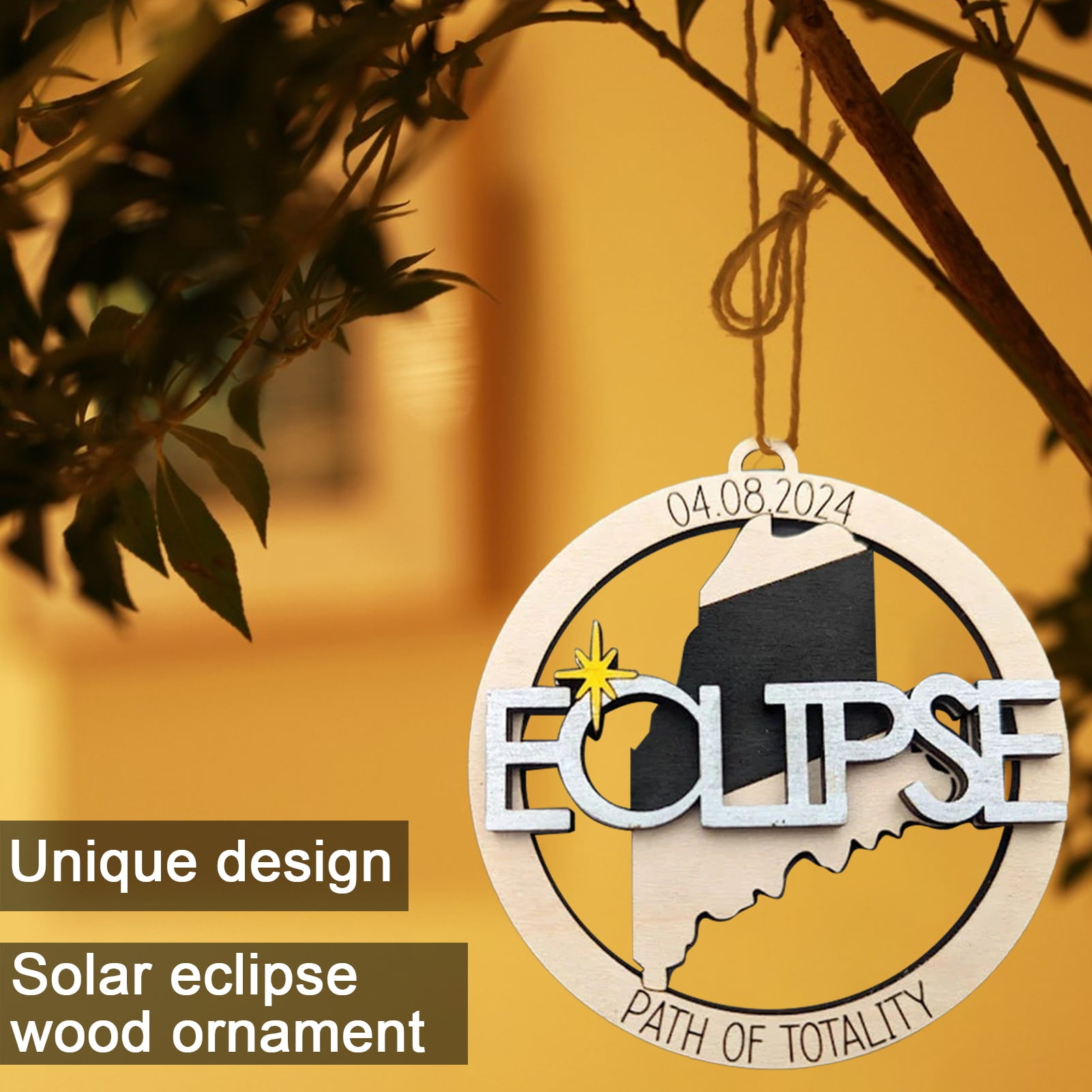 sunsanly 2024 Solar Eclipse Wall Decoration Home Office Living Room ...