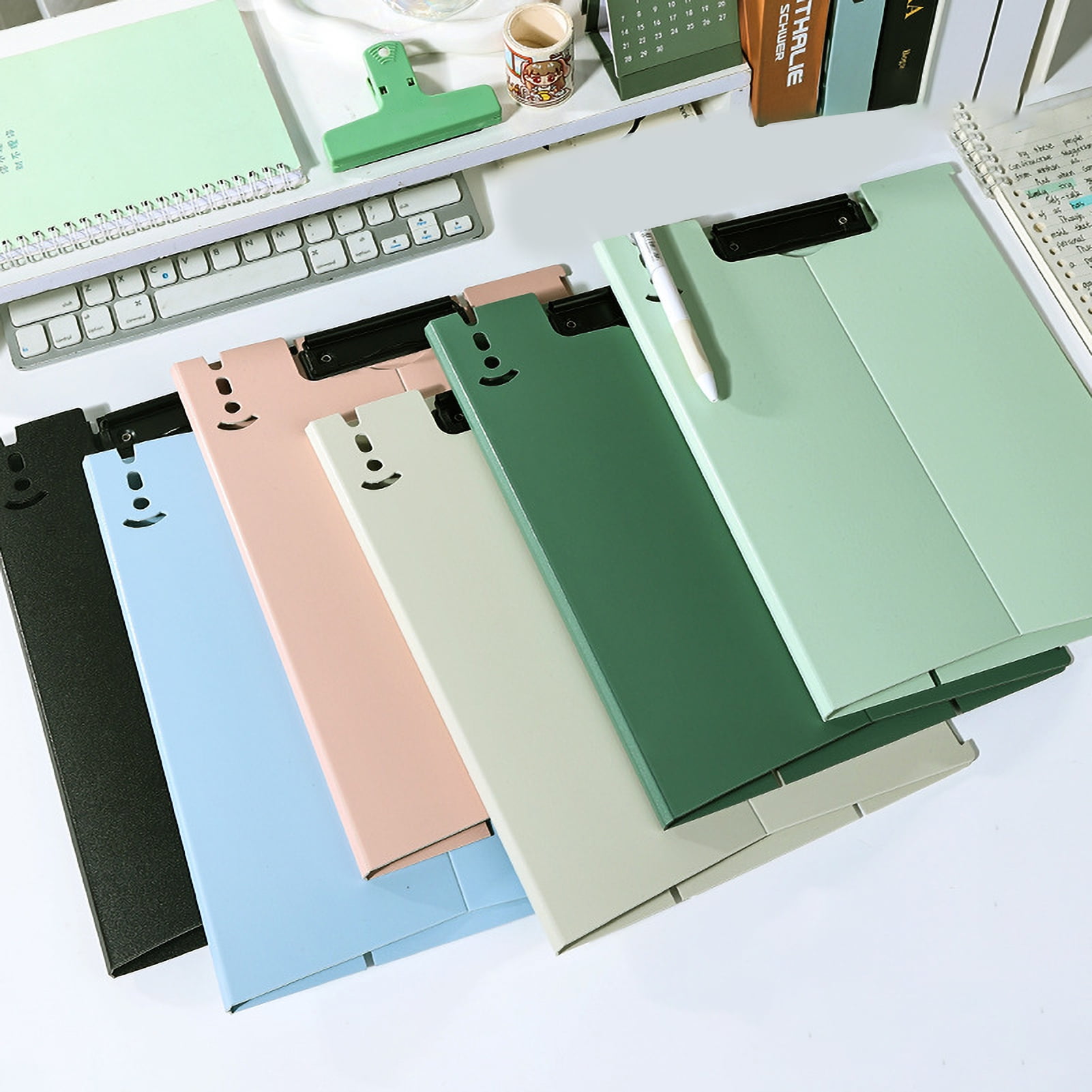 sunsanly 2Pcs A4 Clipboard Clip Folder Hard Board Document Holder ...