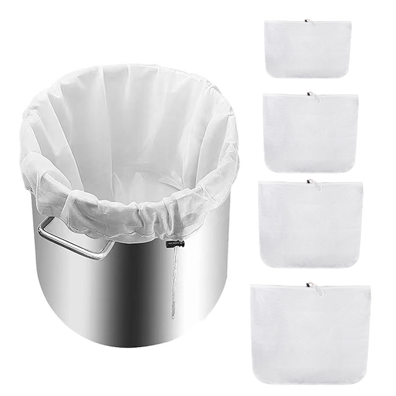 sunsanly 2Pcs Filter Bag Reusable Fine Mesh Brew Bags Adjustable ...