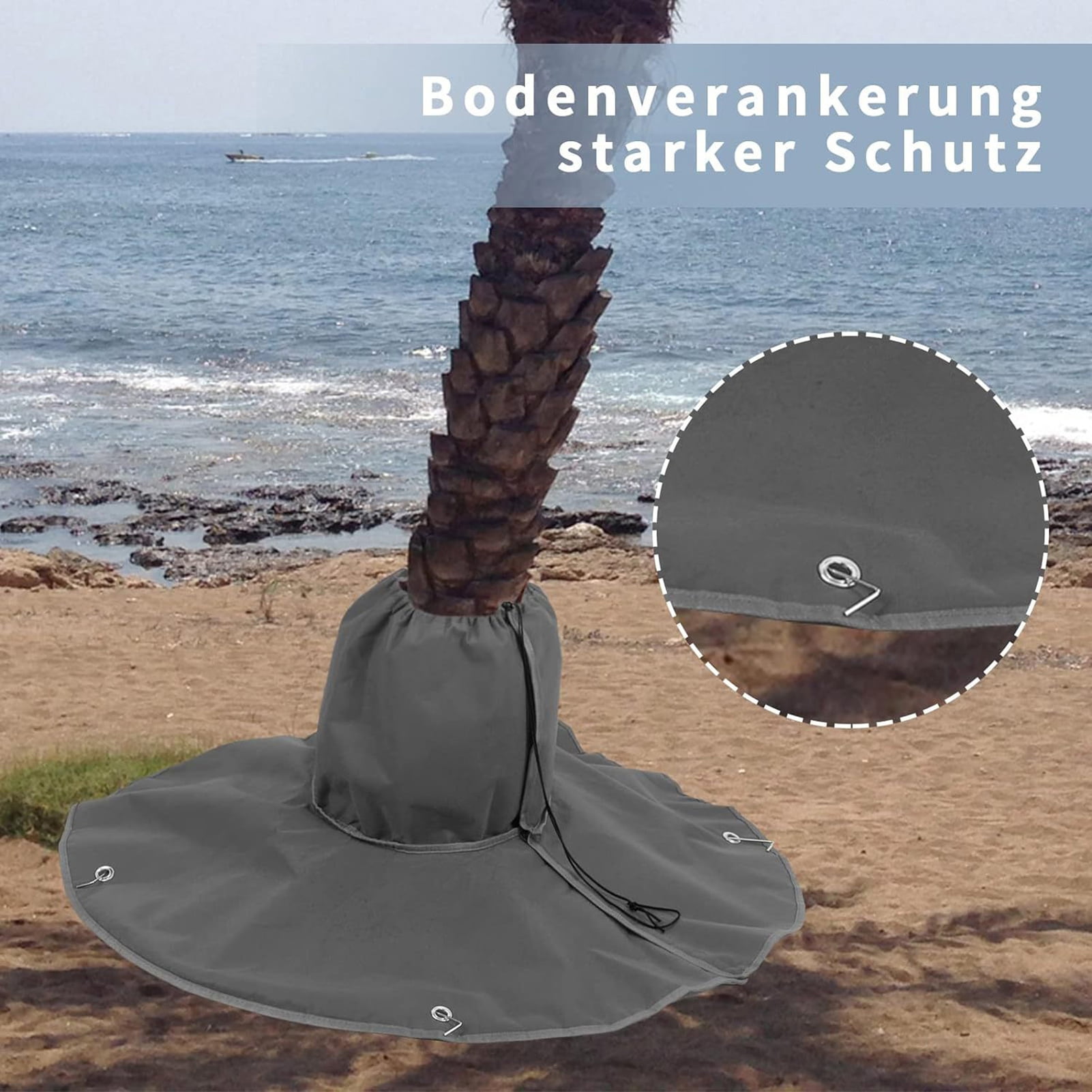 sunsanly 2Pcs Palm Tree Root Protector with Stakes 3 Layers Adjustable ...