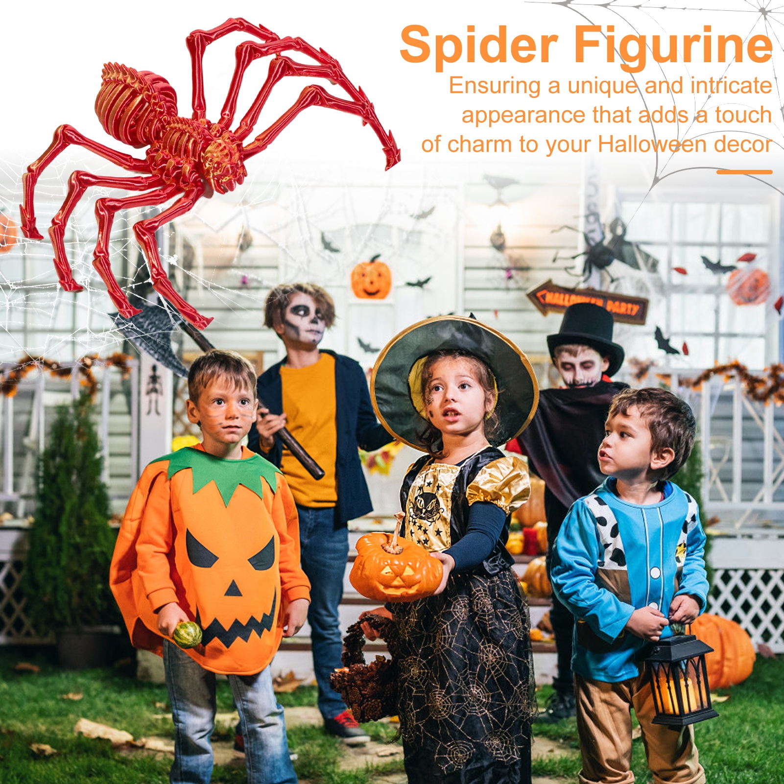 sunsanly 3D Printed Giant Spider Figurine Retractable Movable Joints ...