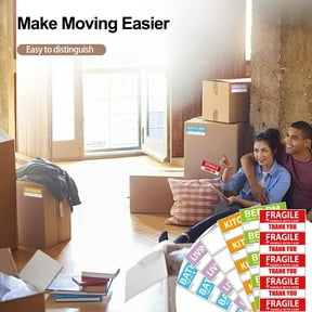 TAGAROOM Tag-A-Room Moving Box Labels Color Coded 800 Count Home Pack ...