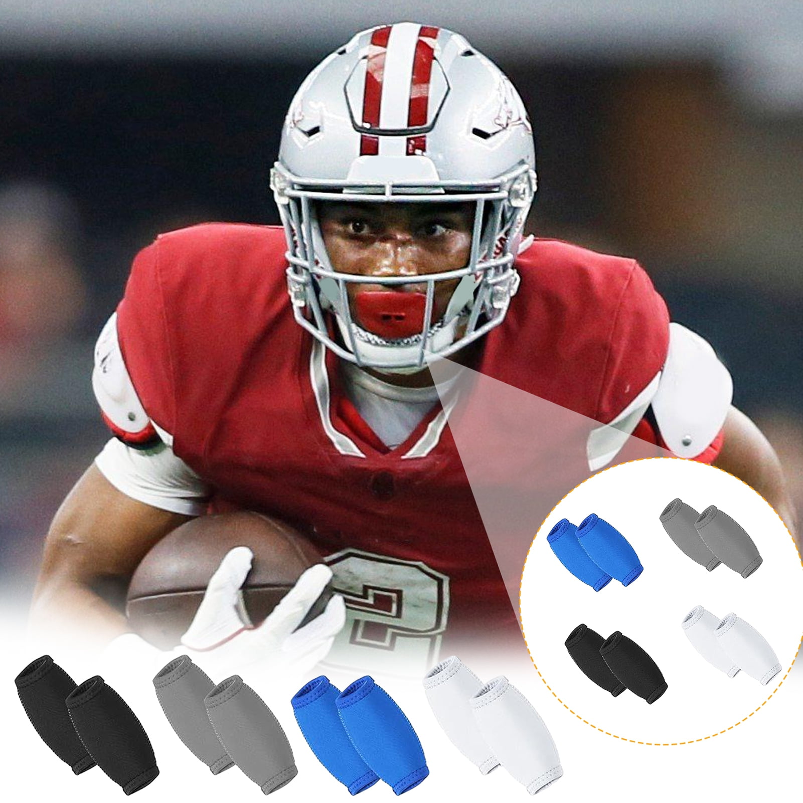 sunsanly 8Pcs Football Chin Strap Cover Helmet Chin Strap Pad Football ...
