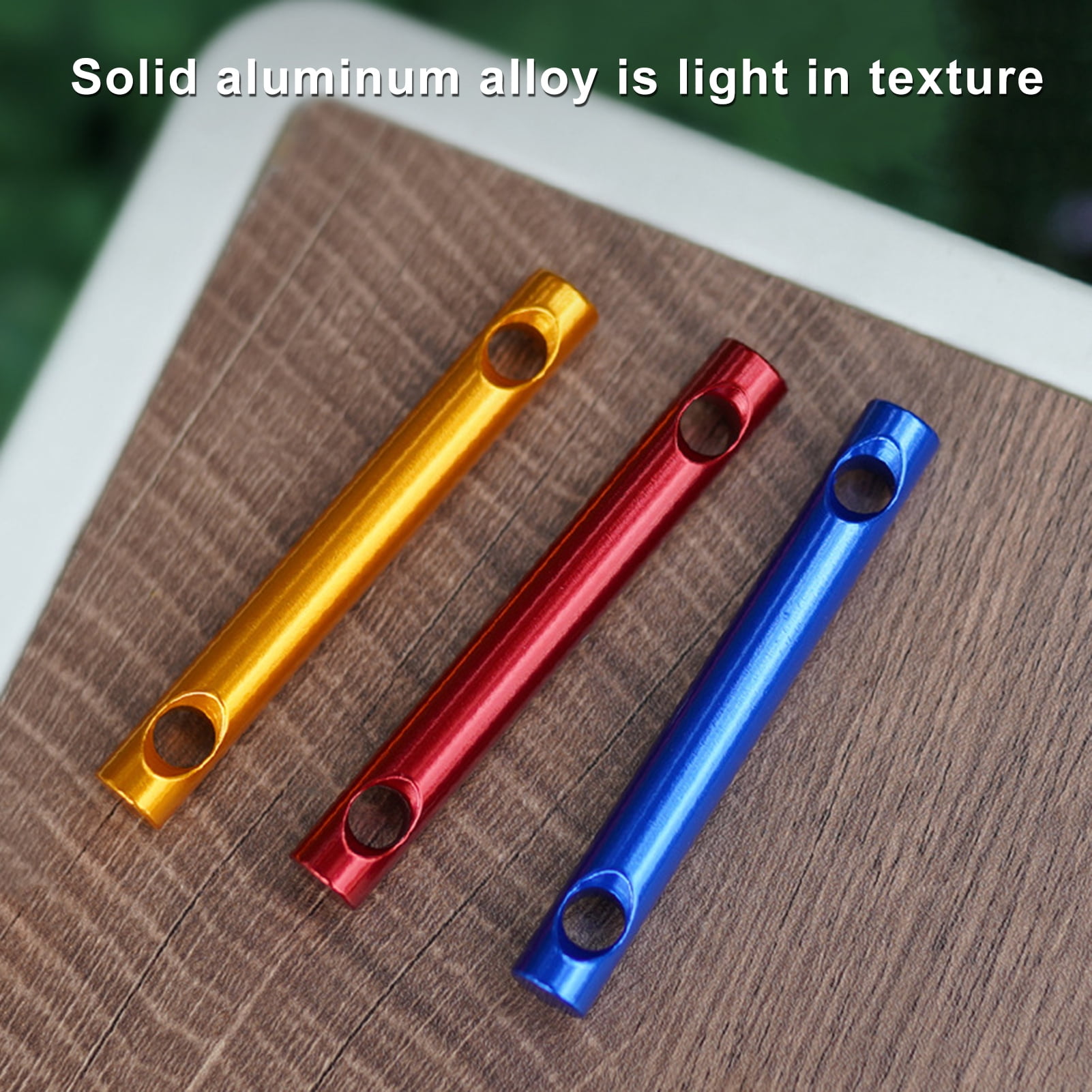 sunsanly Aluminum Alloy Wind Rope Buckle 7MM 2 Hole Outdoor Camping ...