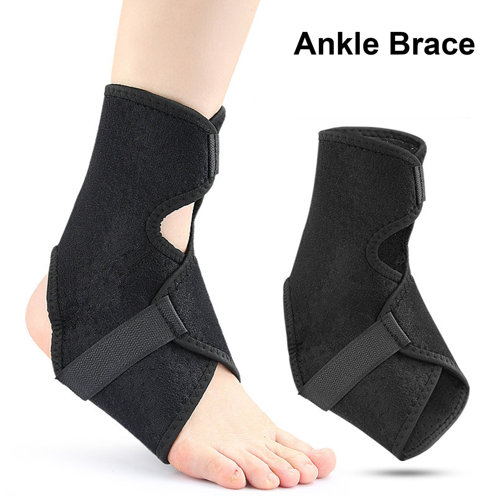 sunsanly Ankle Brace Compression Foot Support Wrap for Sprained Ankle ...