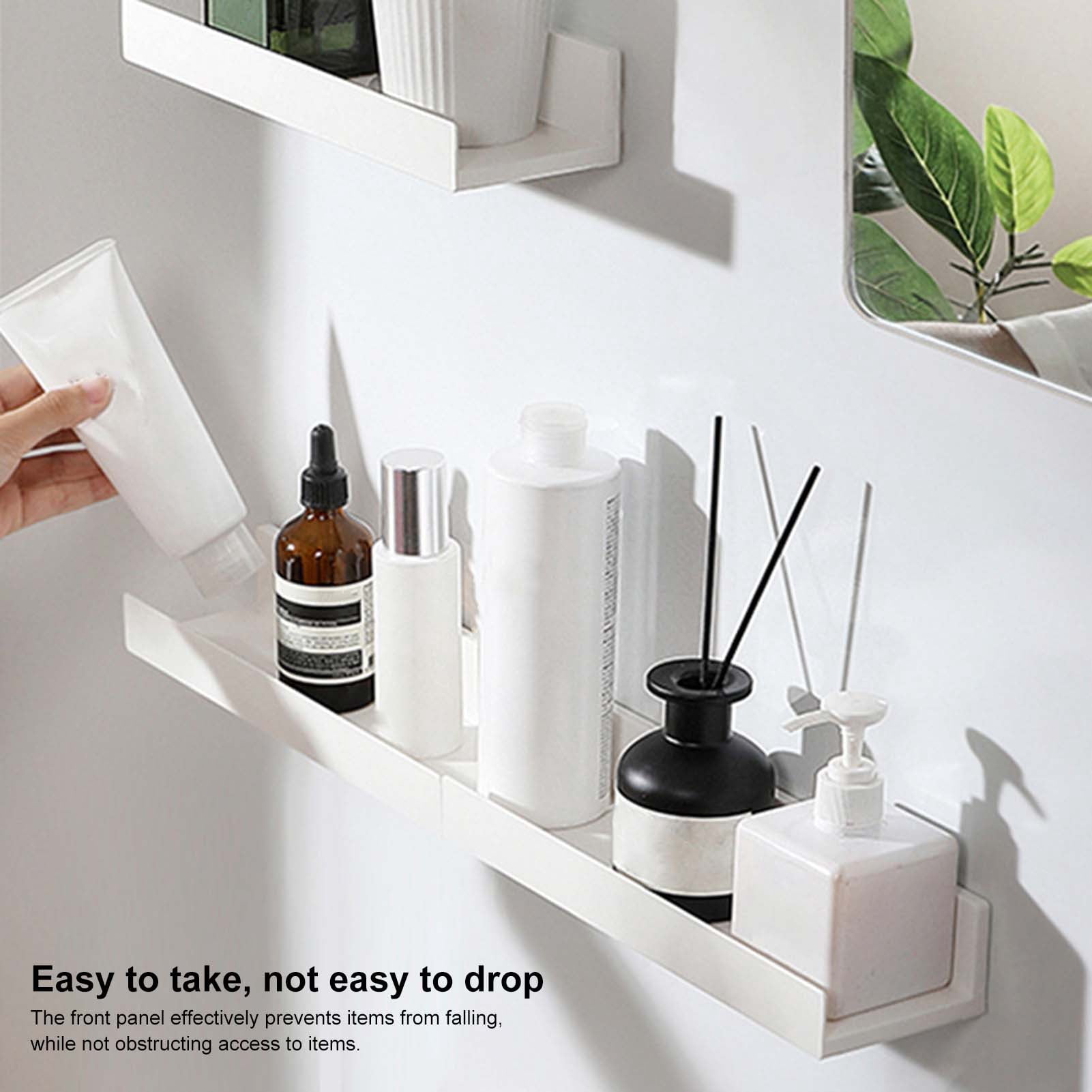 sunsanly Bathroom Wall Shelf Traceless Stickers Easy Install Storage ...