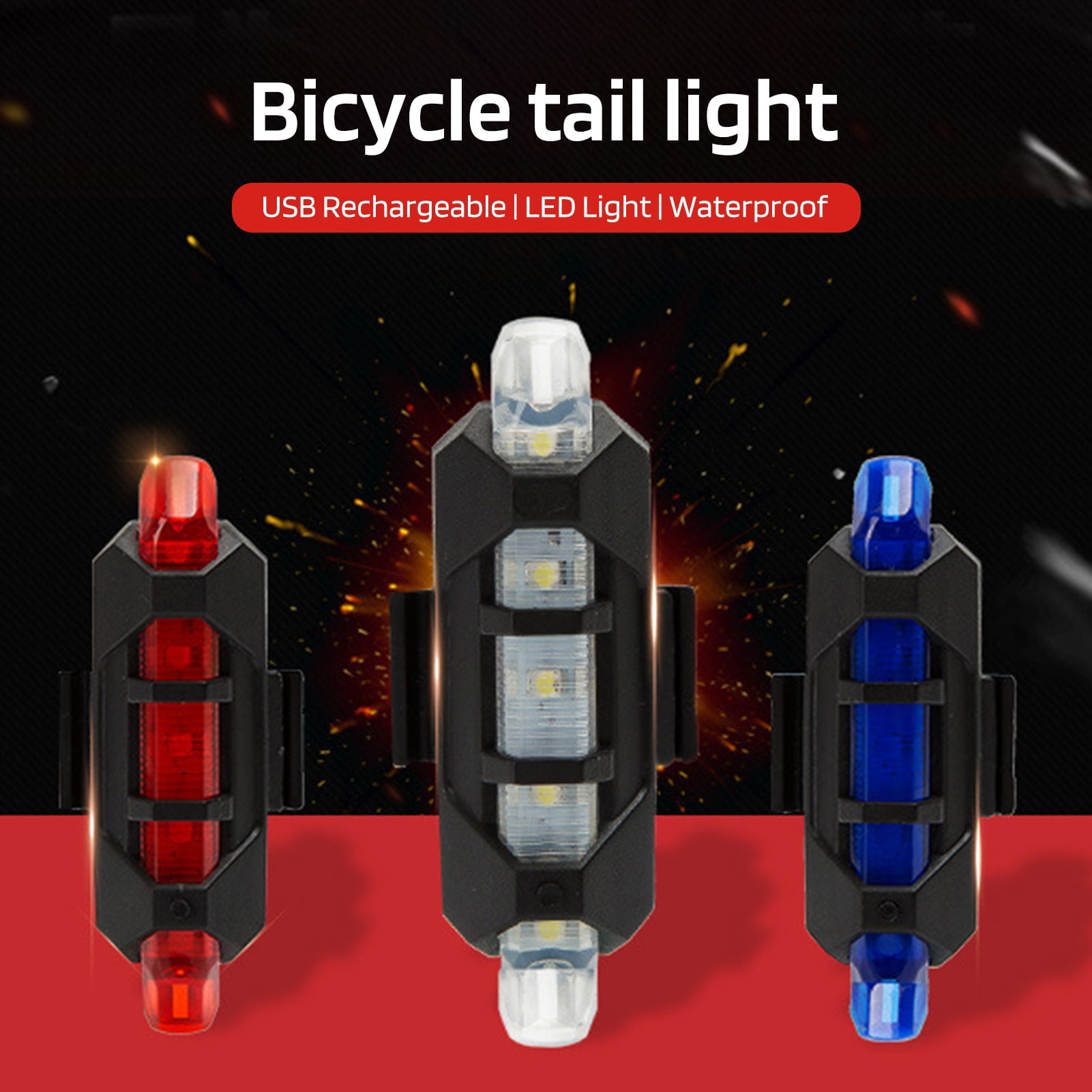 sunsanly Bicycle Taillight LED Bike Tail Light High-Brightness ...