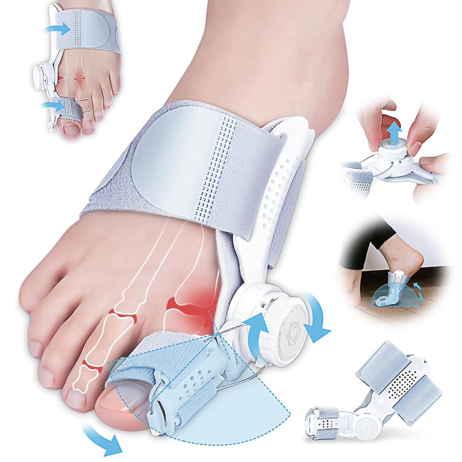 sunsanly Bunion Corrector for Women Men Adjustable Bunion Splint with ...