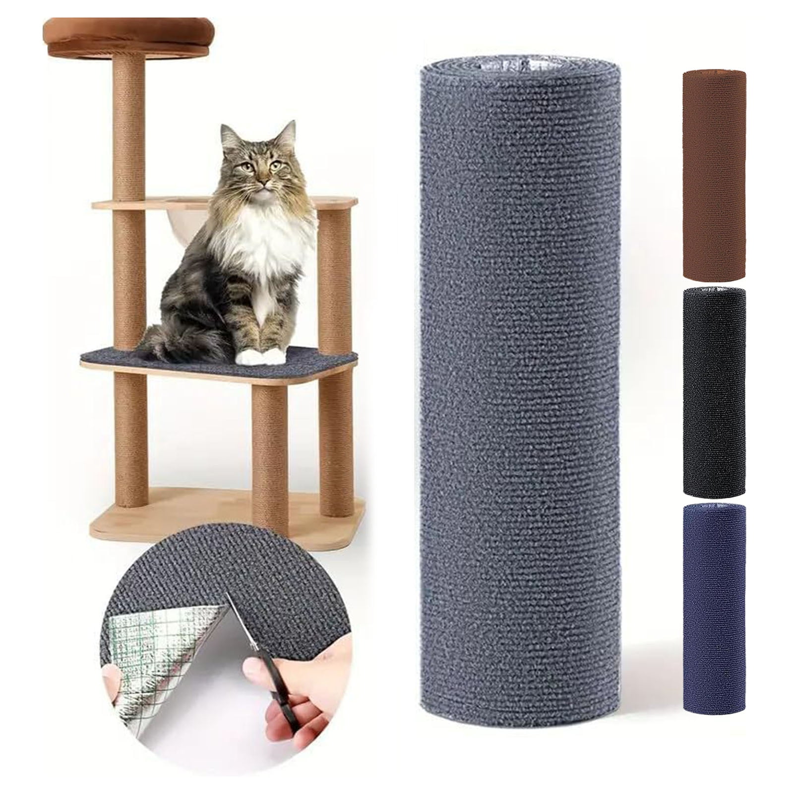 sunsanly Cat Scratch Furniture Protector Self-Adhesive Cat Scratching ...