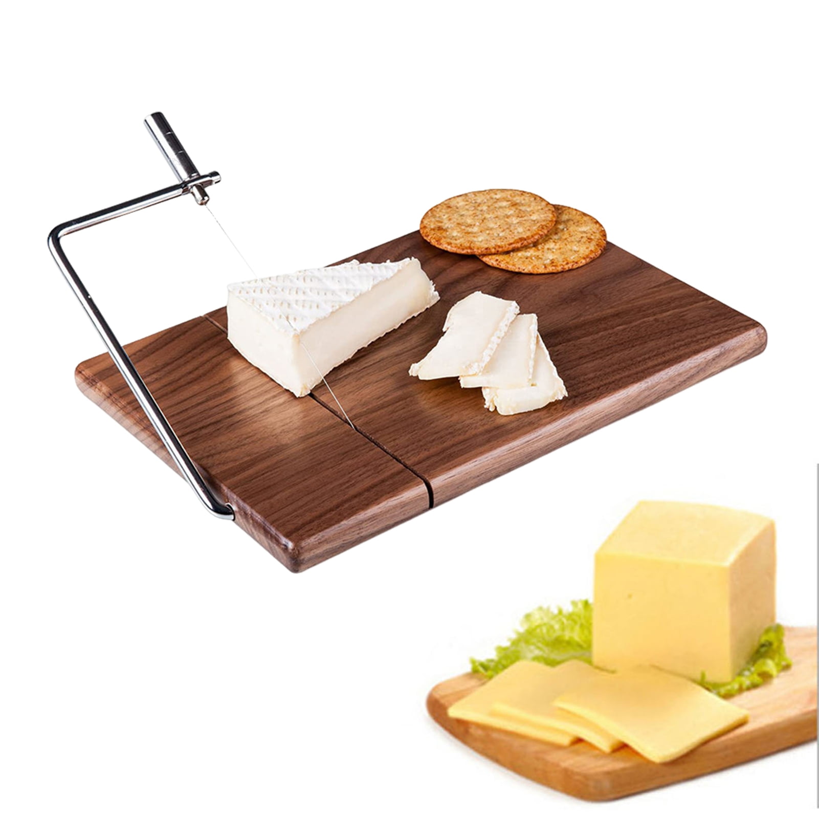 sunsanly Cheese Slicer Cutter Board for Block Cheese Effortless Slicing ...