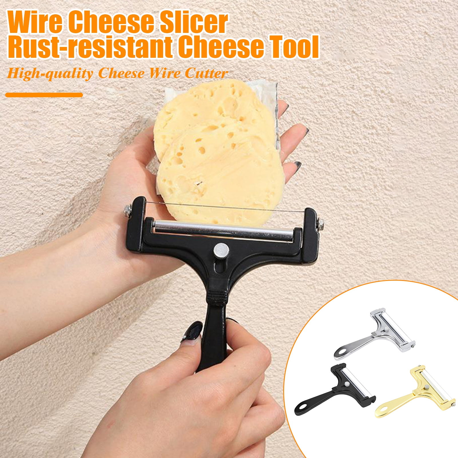 sunsanly Cheese Slicer Wire Easy to Use Sharp Stainless Steel Cheese ...
