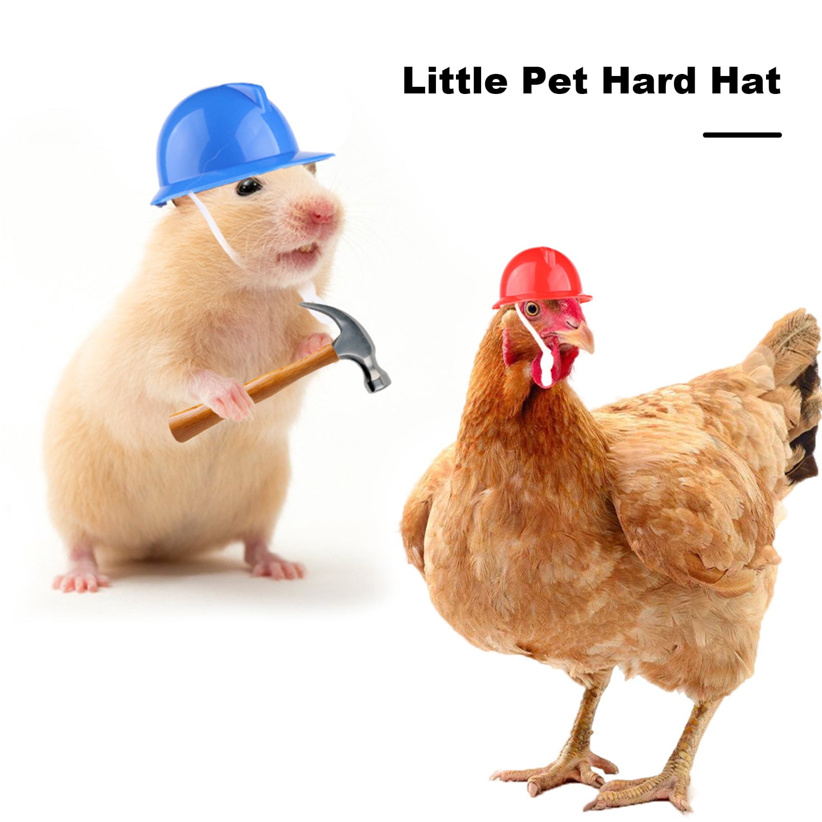 sunsanly Chicken Helmet Pet Safety Poultry Sun Rain Protection Hat with ...