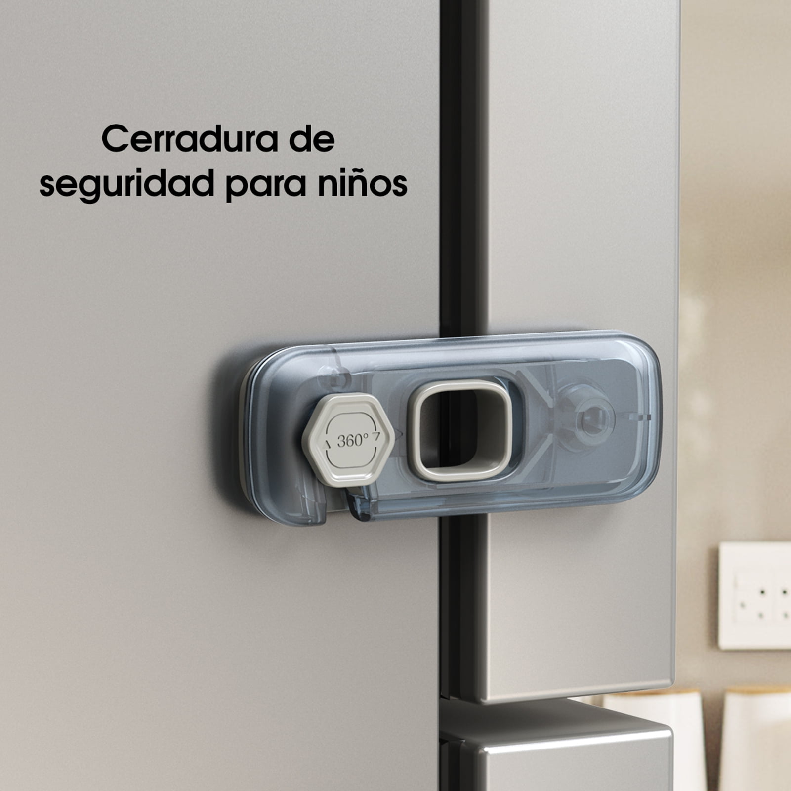 sunsanly Child Proof Fridge Lock Self-Adhesive Baby Proofing ...