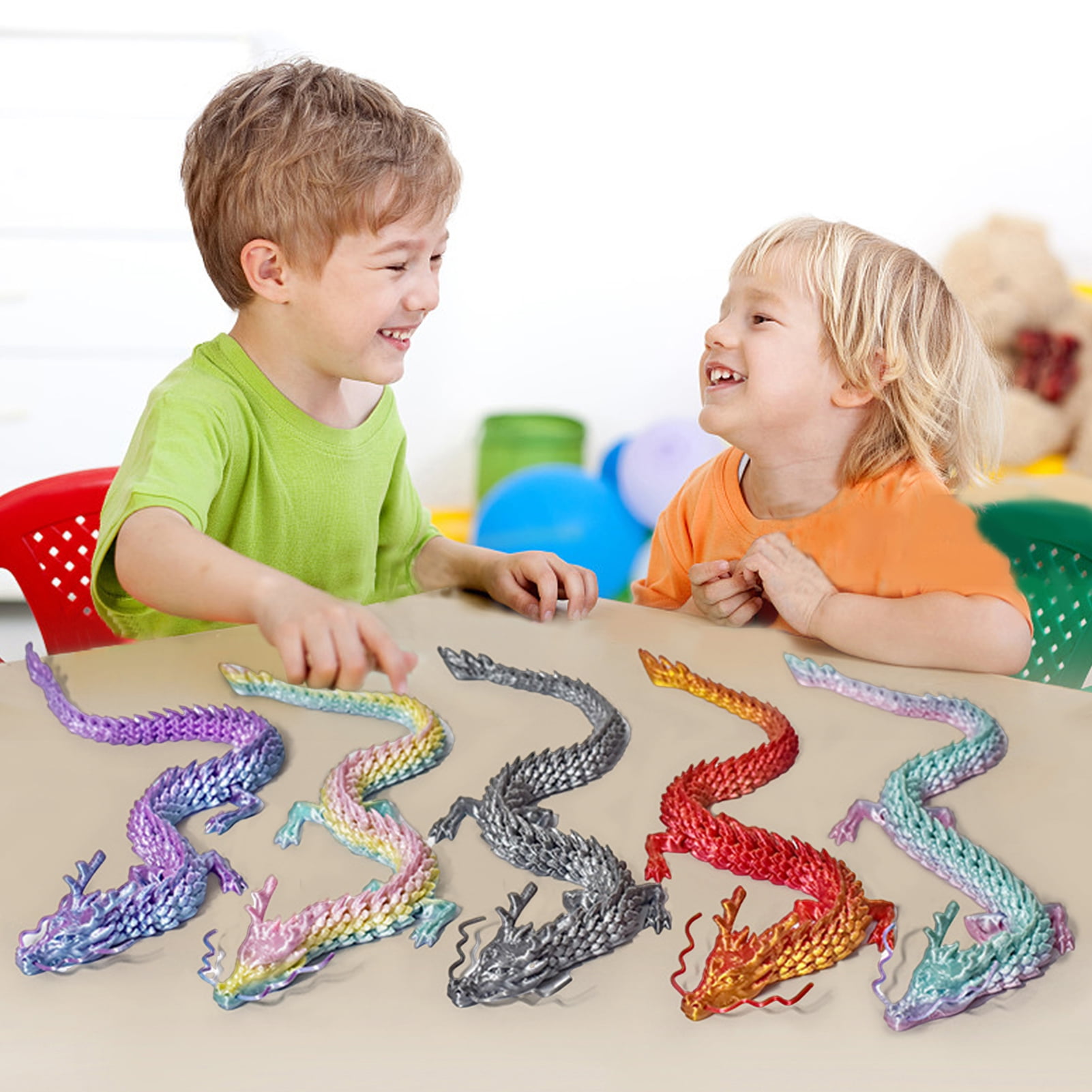 sunsanly Chinese Dragon Statue 3D Printed Dragon Figurine with Movable ...