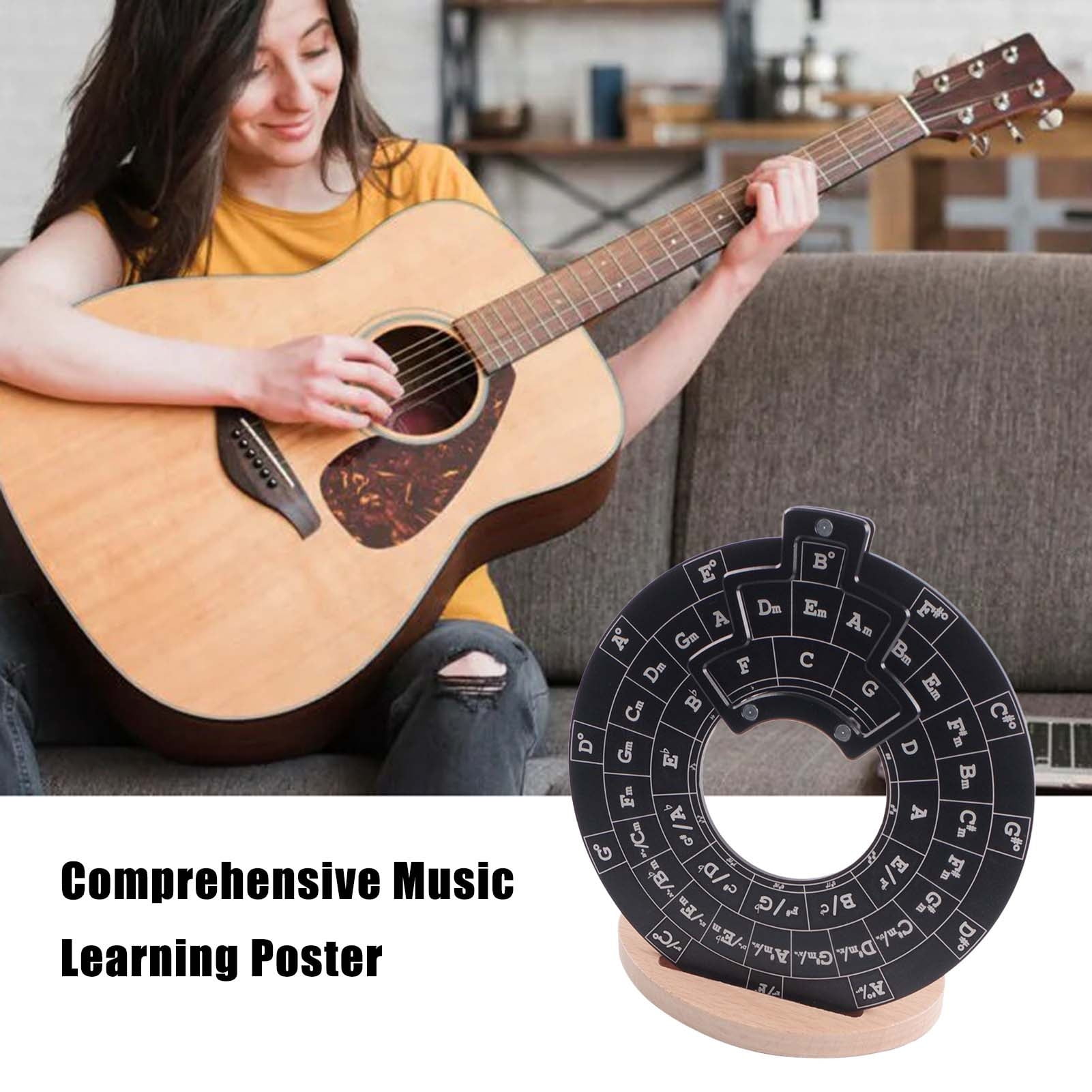 sunsanly Circle of Fifths Wheel Round Metal Melody Chord Tool Circle of ...