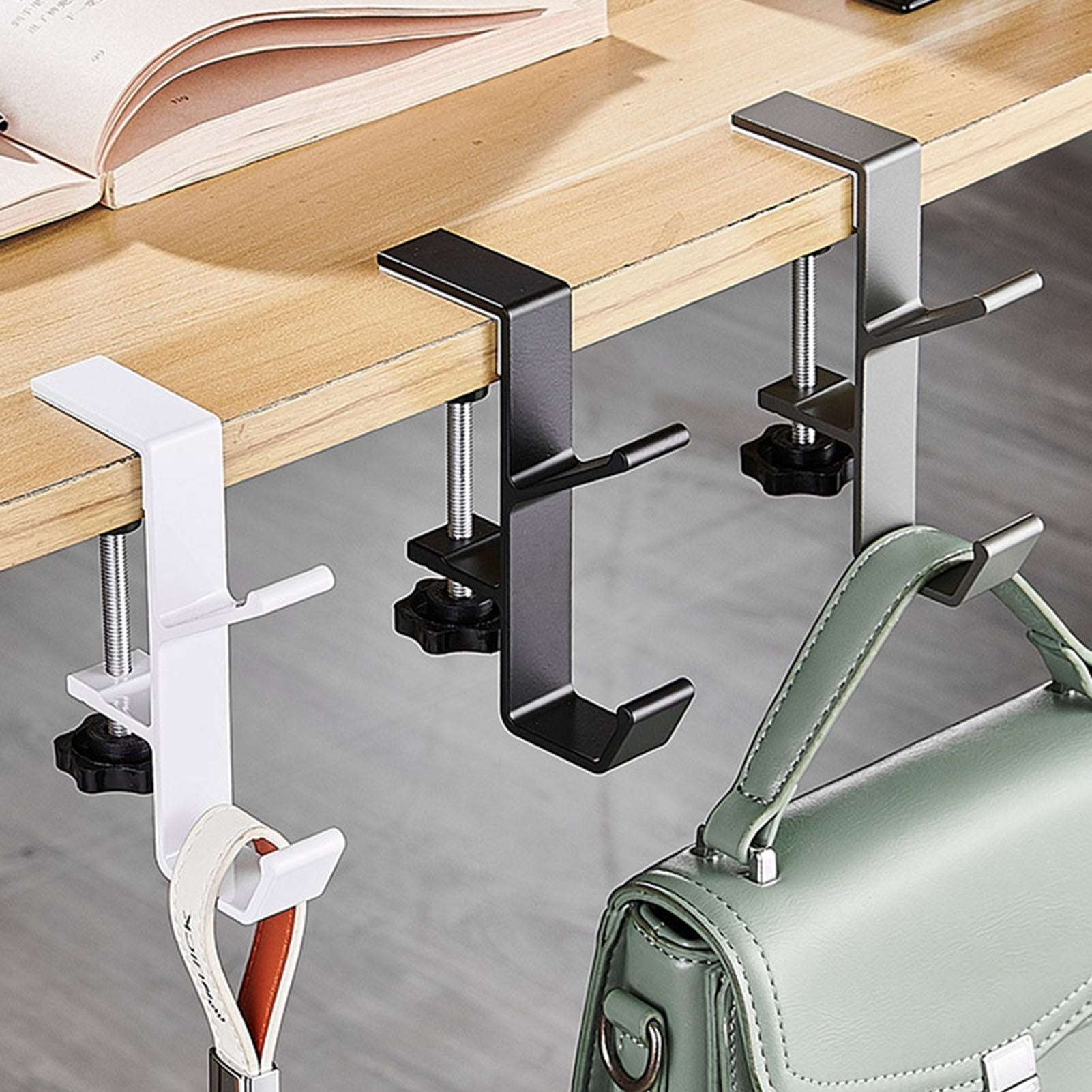 sunsanly Desk Mount Bag Holder Backpack Hanger Hook Strong Load-bearing ...