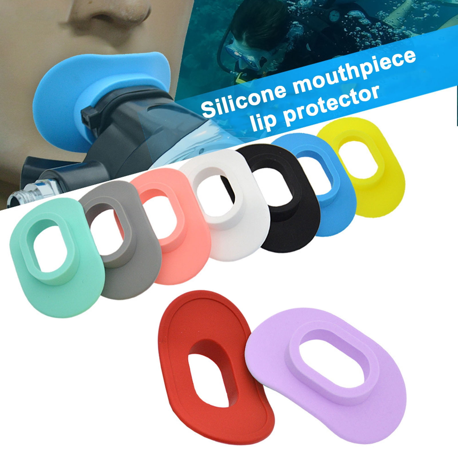 sunsanly Diving Regulator Mouthpiece Lips Cover Flexible Soft Food ...