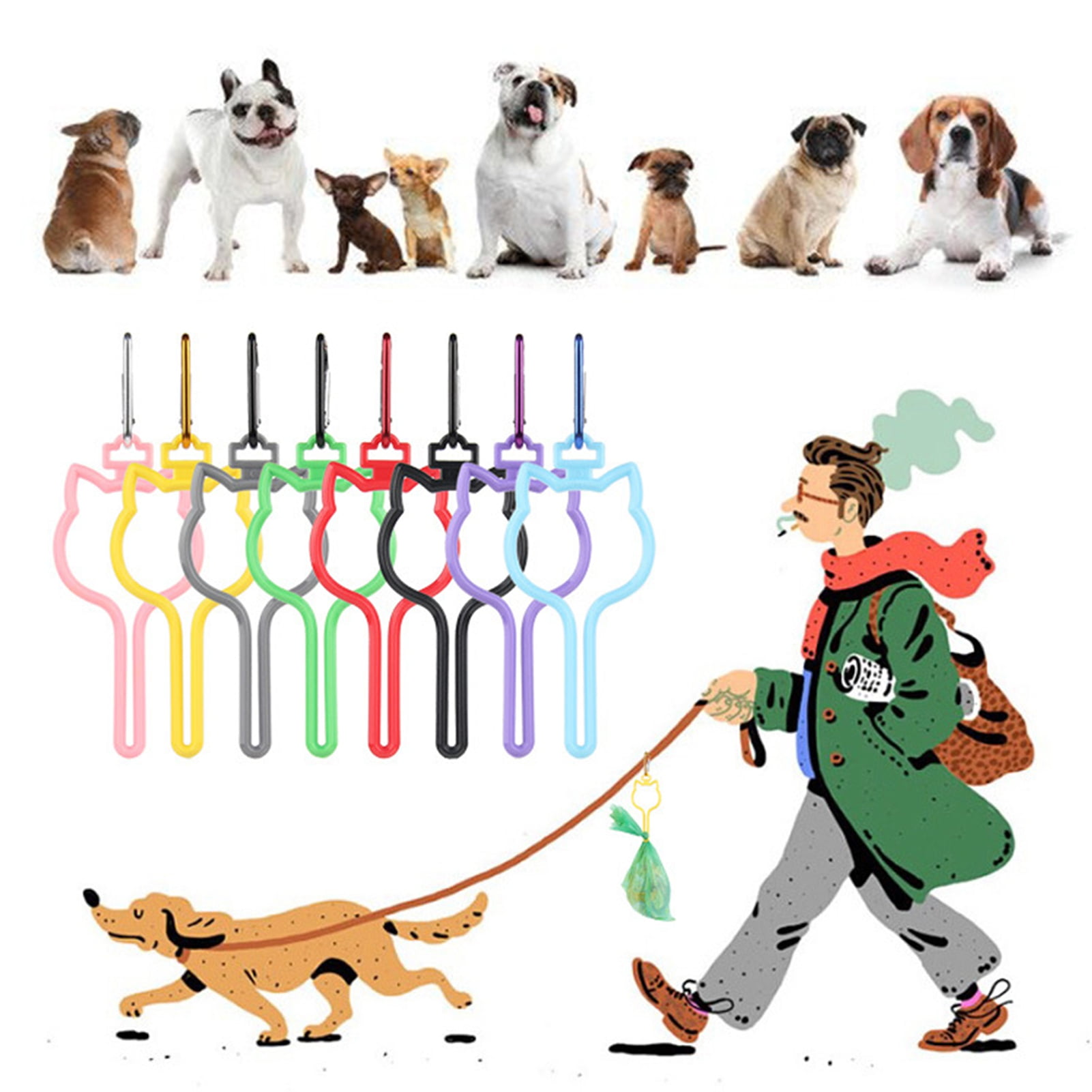 sunsanly Dog Poop Bag Holder Strong Load-bearing Lightweight Design ...