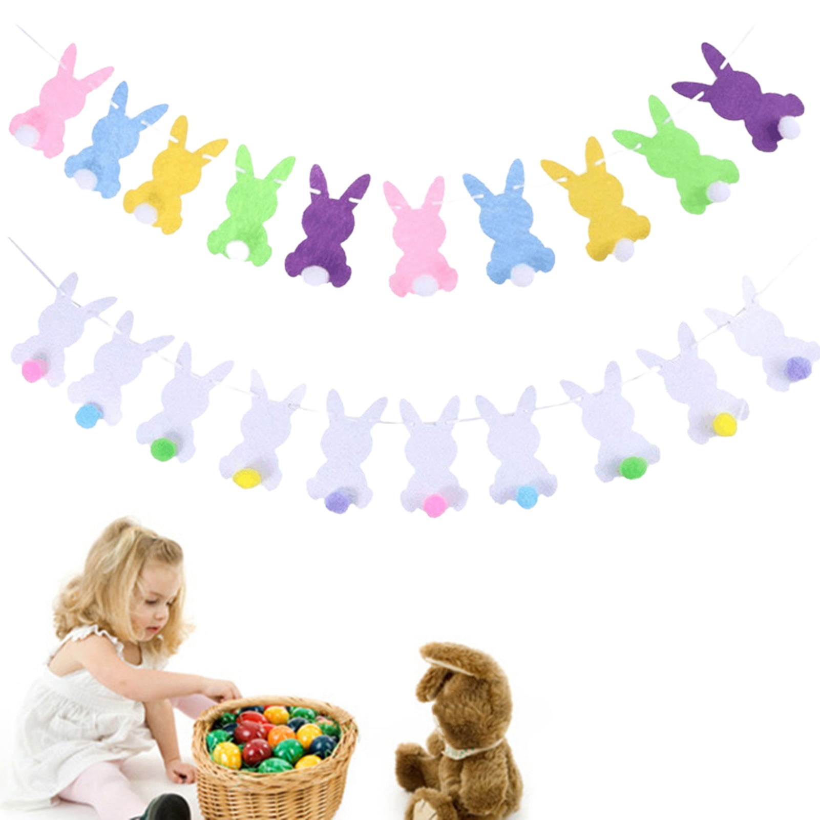 sunsanly Easter Banner Anti-fade Precise Cutting Delicate Shape ...