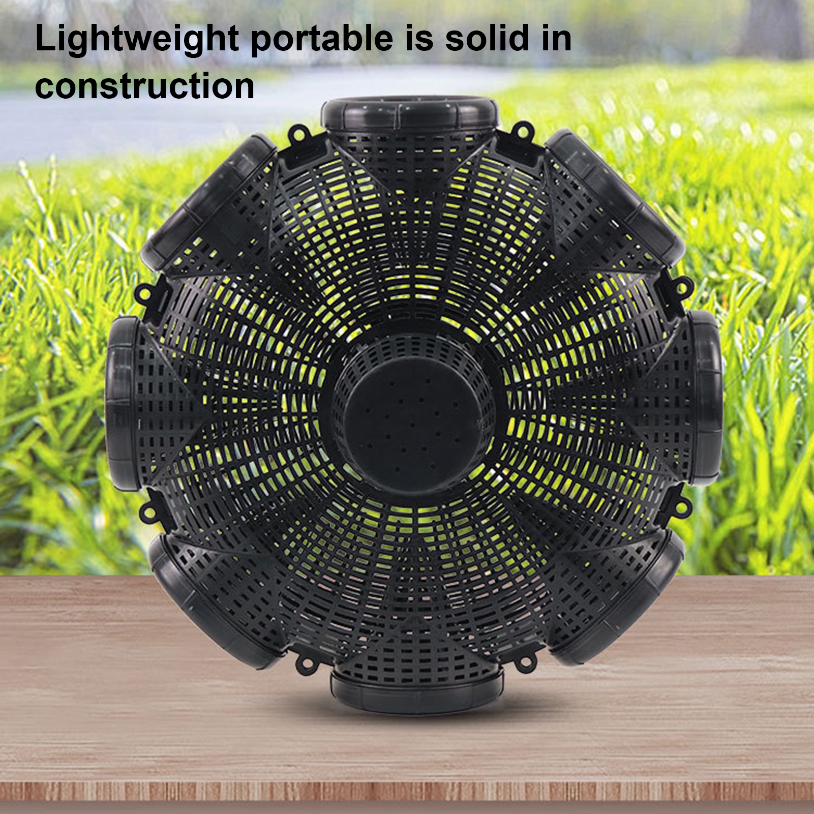 sunsanly Fishing Bait Trap 3/6/8 Holes Heavy Duty Fine Mesh Portable ...
