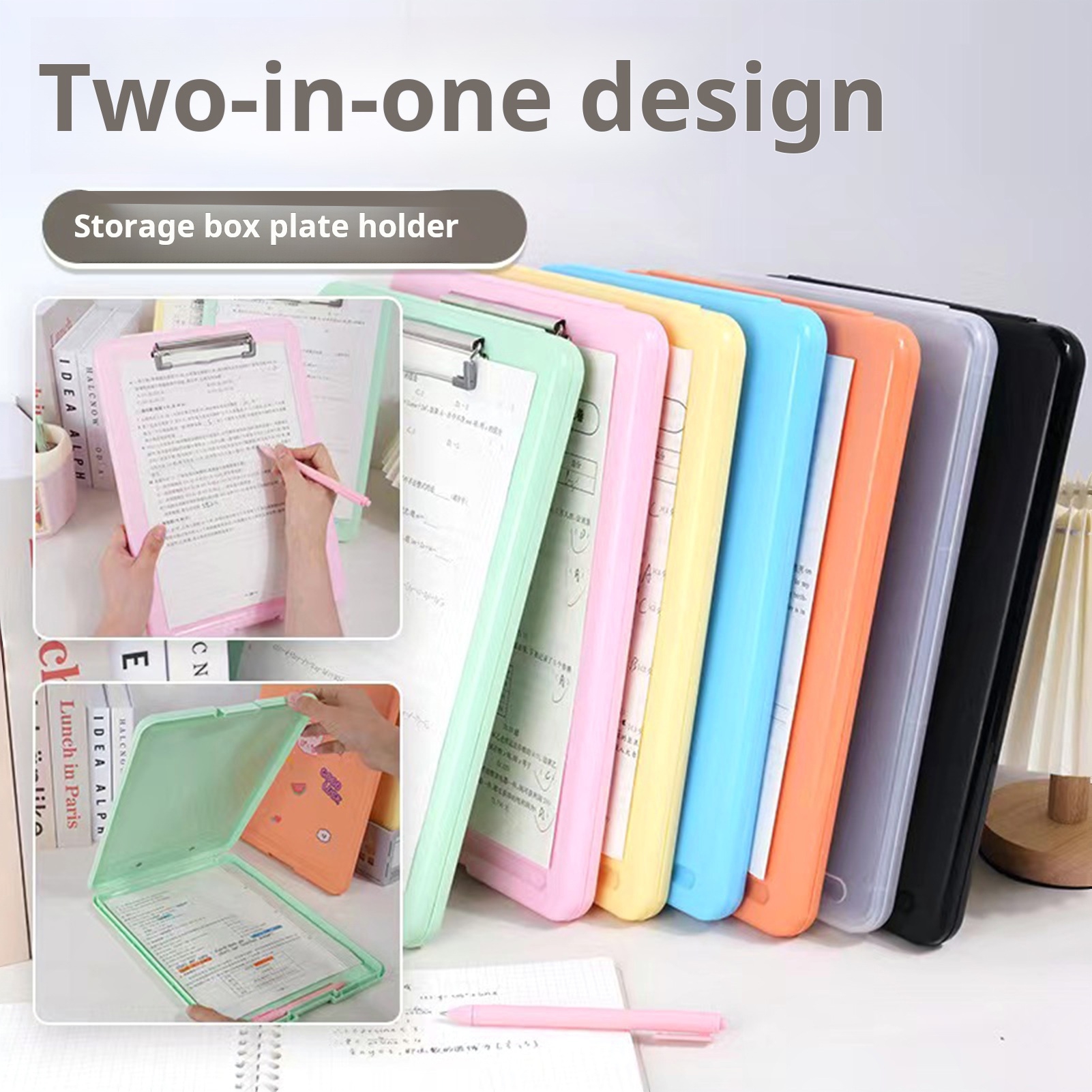 sunsanly Flat File Folder with Document Clip 2-in-1 Test Paper A4 ...