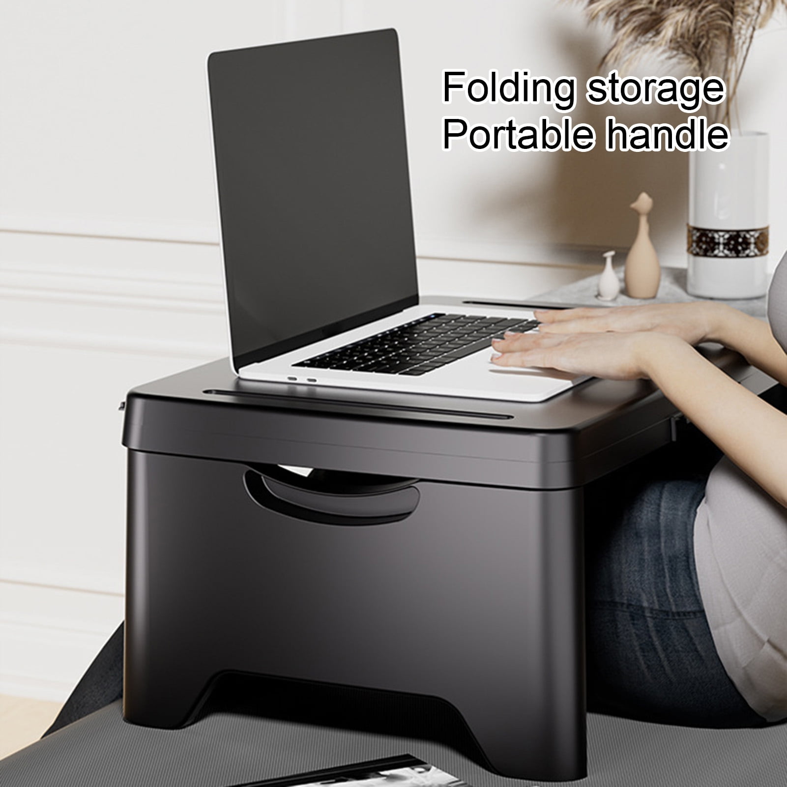 sunsanly Foldable Lap Desk with Portable Handle Heavy Duty Lightweight ...