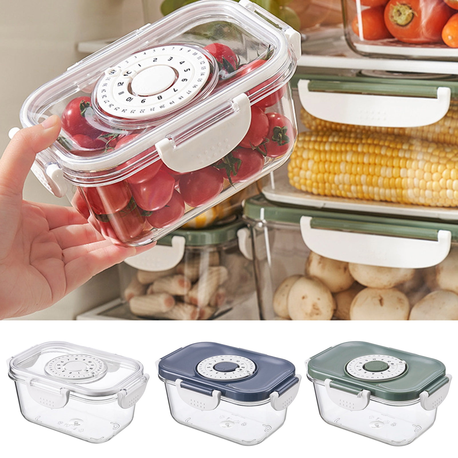 sunsanly Food Storage Box with Record Time Dial Good Sealing ...