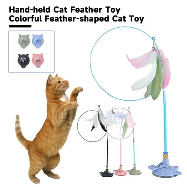 Pet Fit For Life Multi Feather Teaser and Exerciser for Cat and Kitten ...