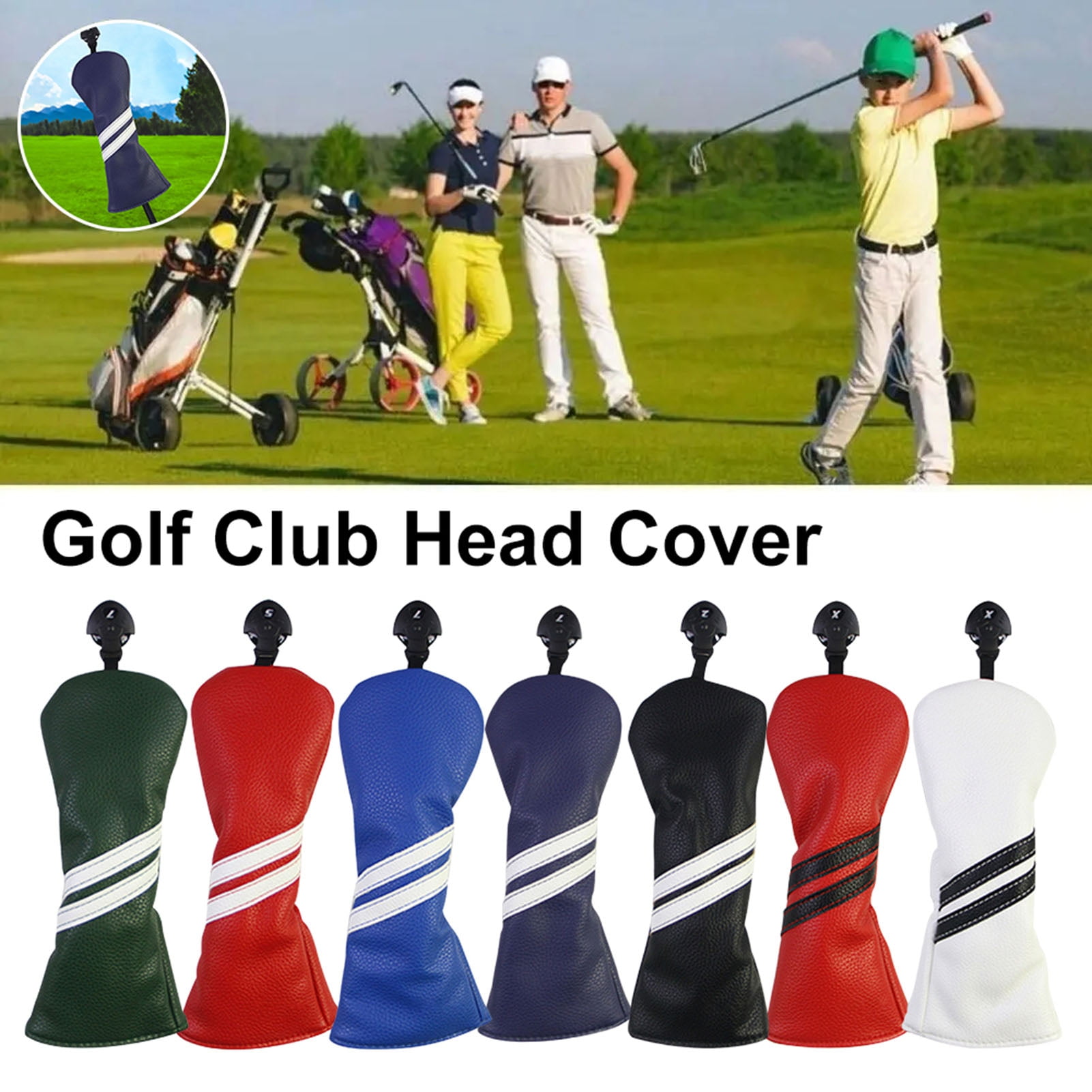 sunsanly Golf Club Cover Driver Covers Fairway Wood Covers Golf Head ...