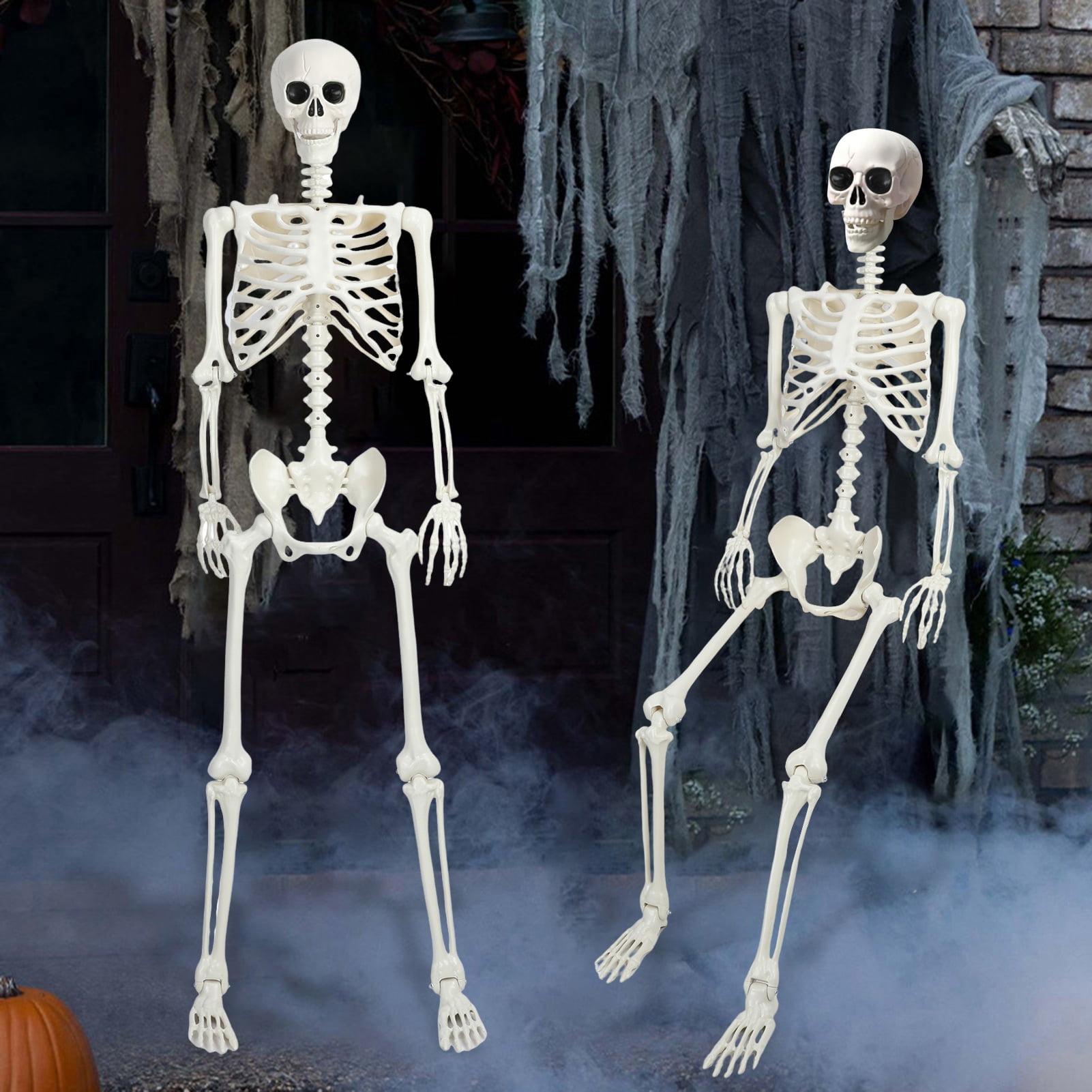 sunsanly Halloween Skeleton Decoration 35" Full Body Skeleton Bone ...