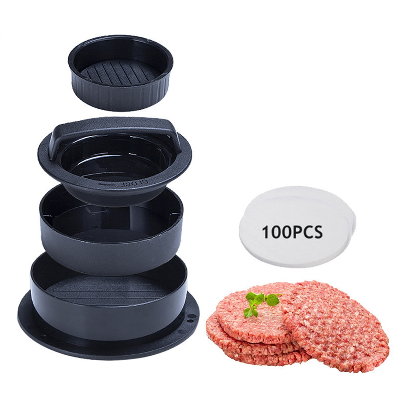 sunsanly Hamburger Press Patty Maker Meat Press for Burger Patties Easy ...
