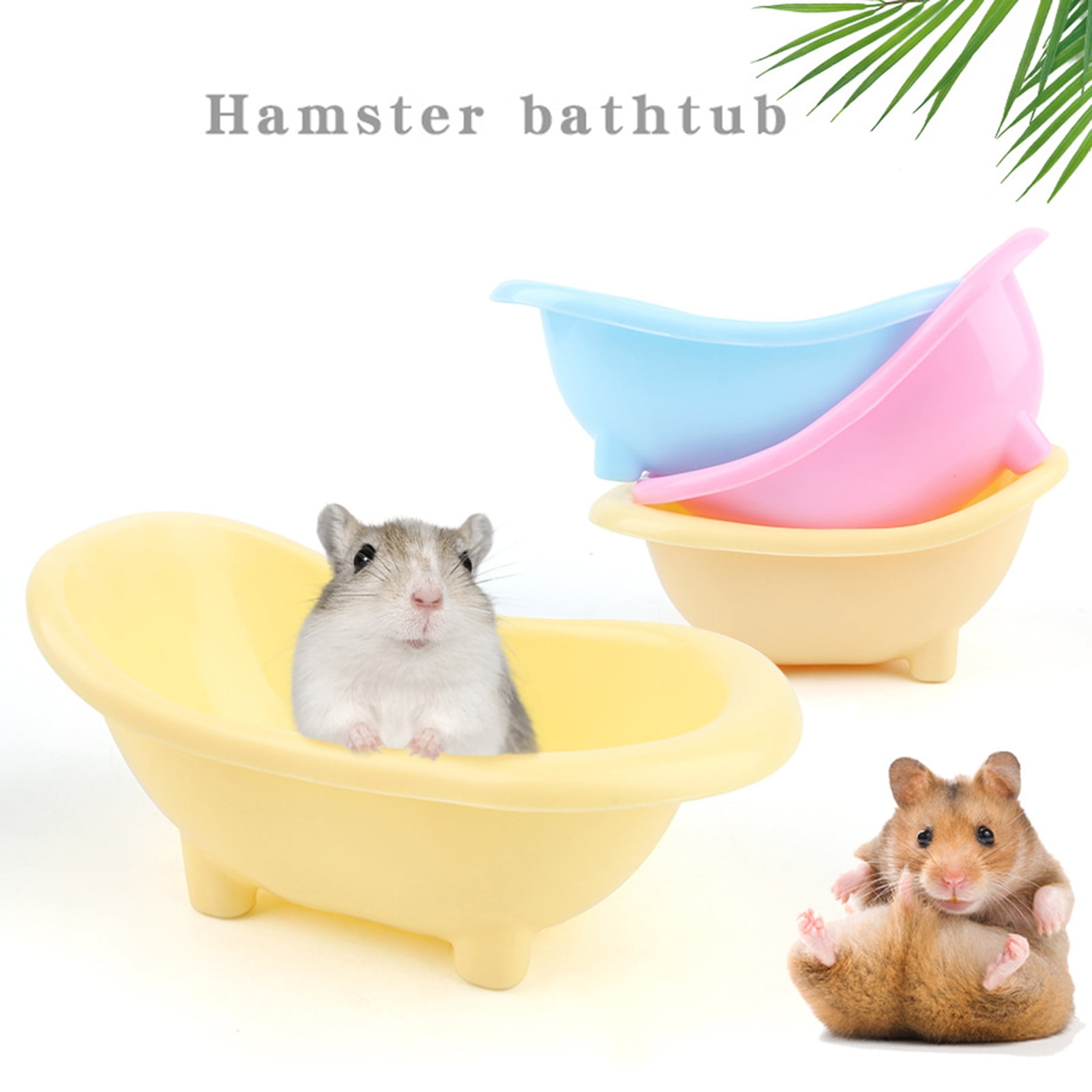 sunsanly Hamster Bathtub Plastic Cooling Bed Small Animal Ice Bath ...