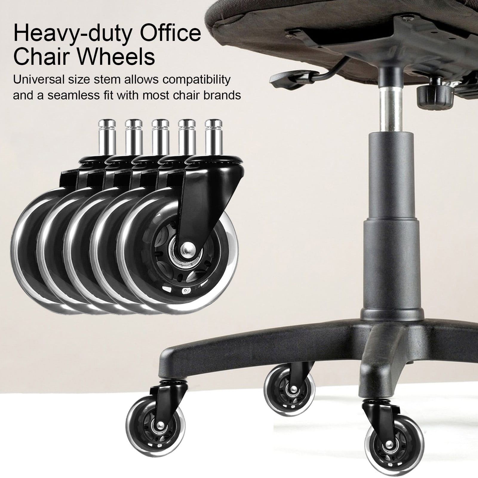 sunsanly Heavy-Duty Office Chair Wheels Quiet Chair Casters Smooth ...