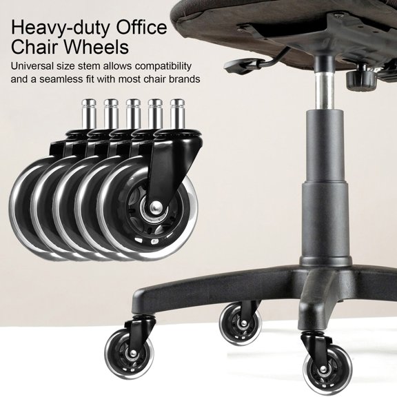 Office Chair Wheels Replacement-2 Inch Heavy Duty Caster Wheels,Quick ...