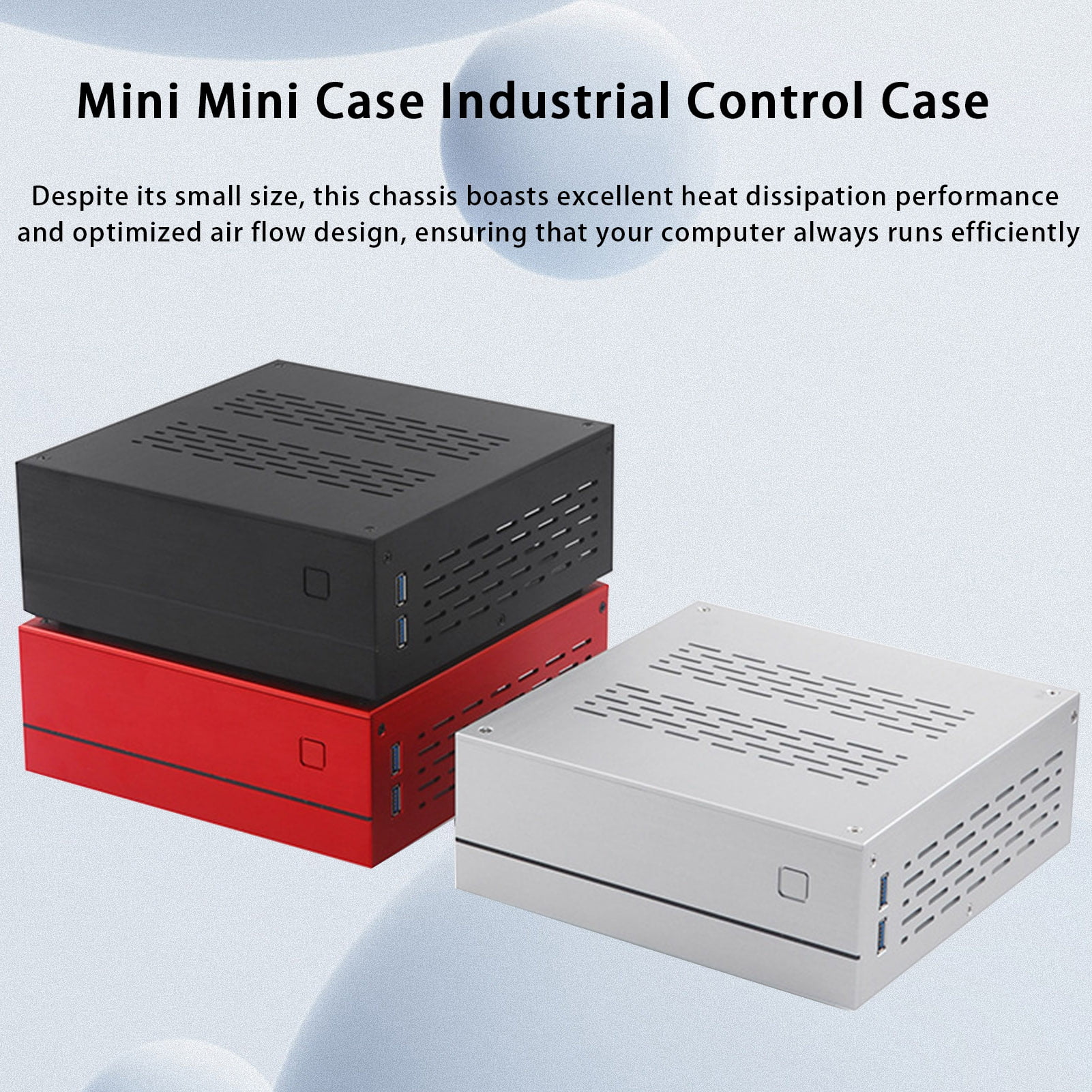 sunsanly Horizontal Computer Case with Screw MINI-ITX Motherboard ...