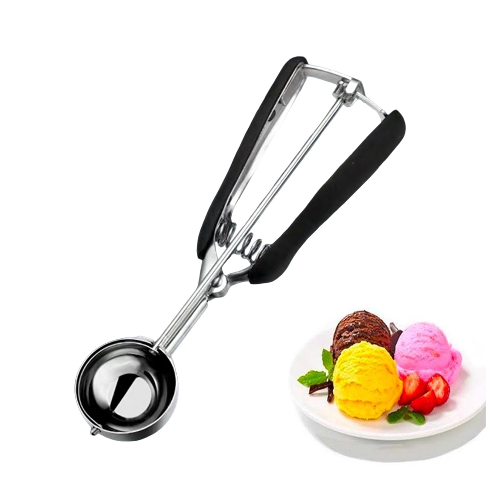 sunsanly Ice Cream Scoop Multi-purpose Stainless Steel Cookie Scoop ...
