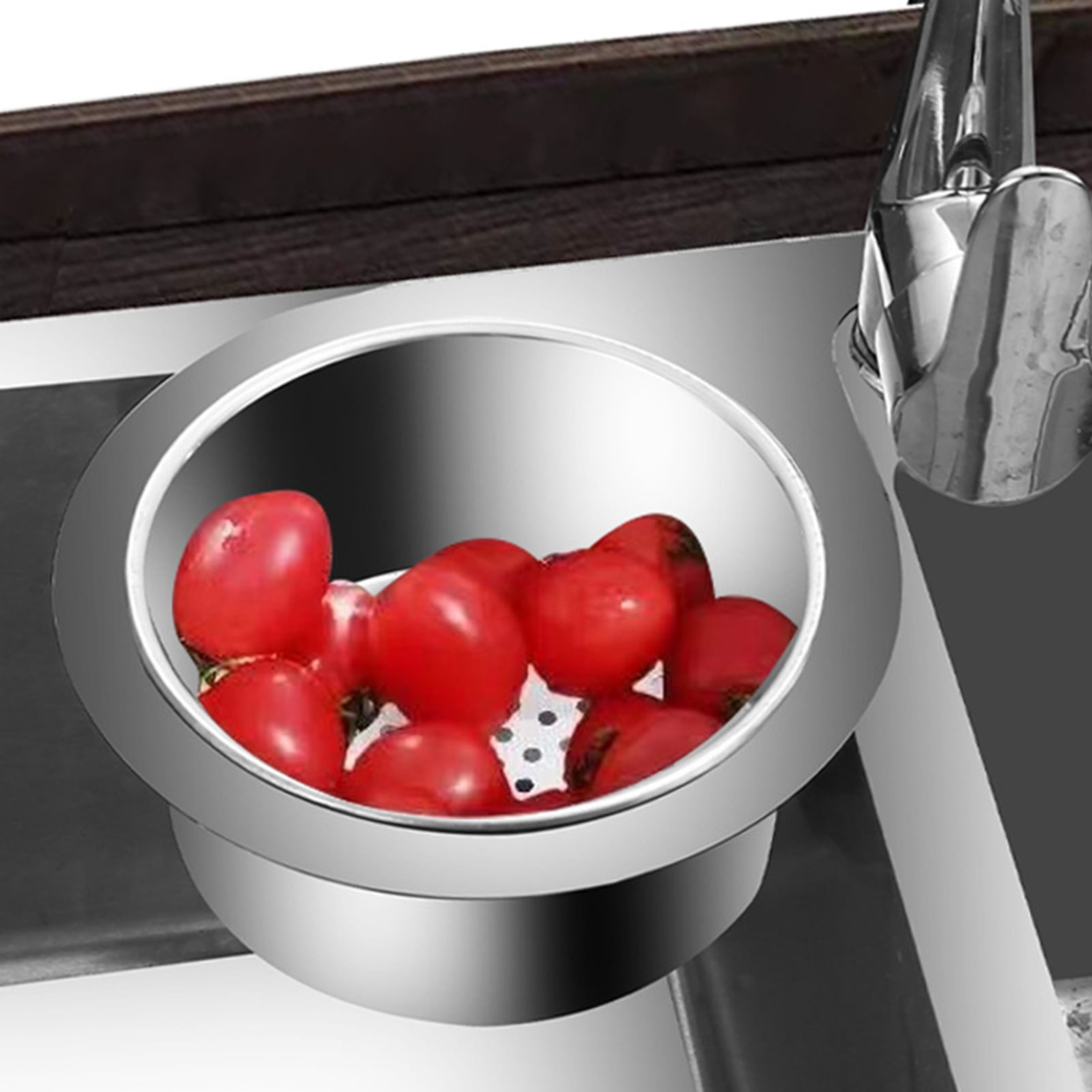 sunsanly Kitchen Sink Drain Basket Swan Drain Rack Rustproof Corrosion ...