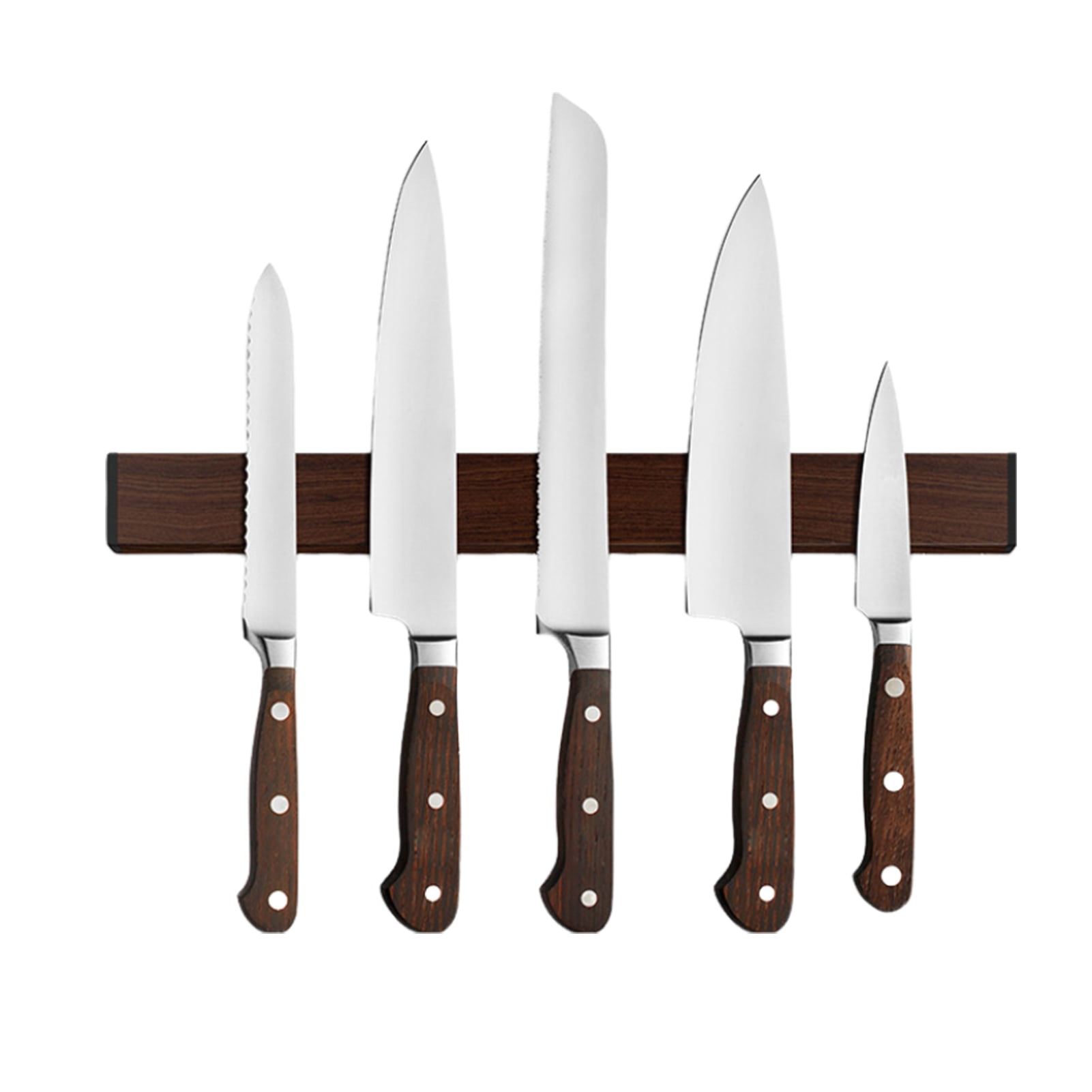 sunsanly Magnetic Knife Holder 16" Wall Mount Drill-free Sturdy Wood ...