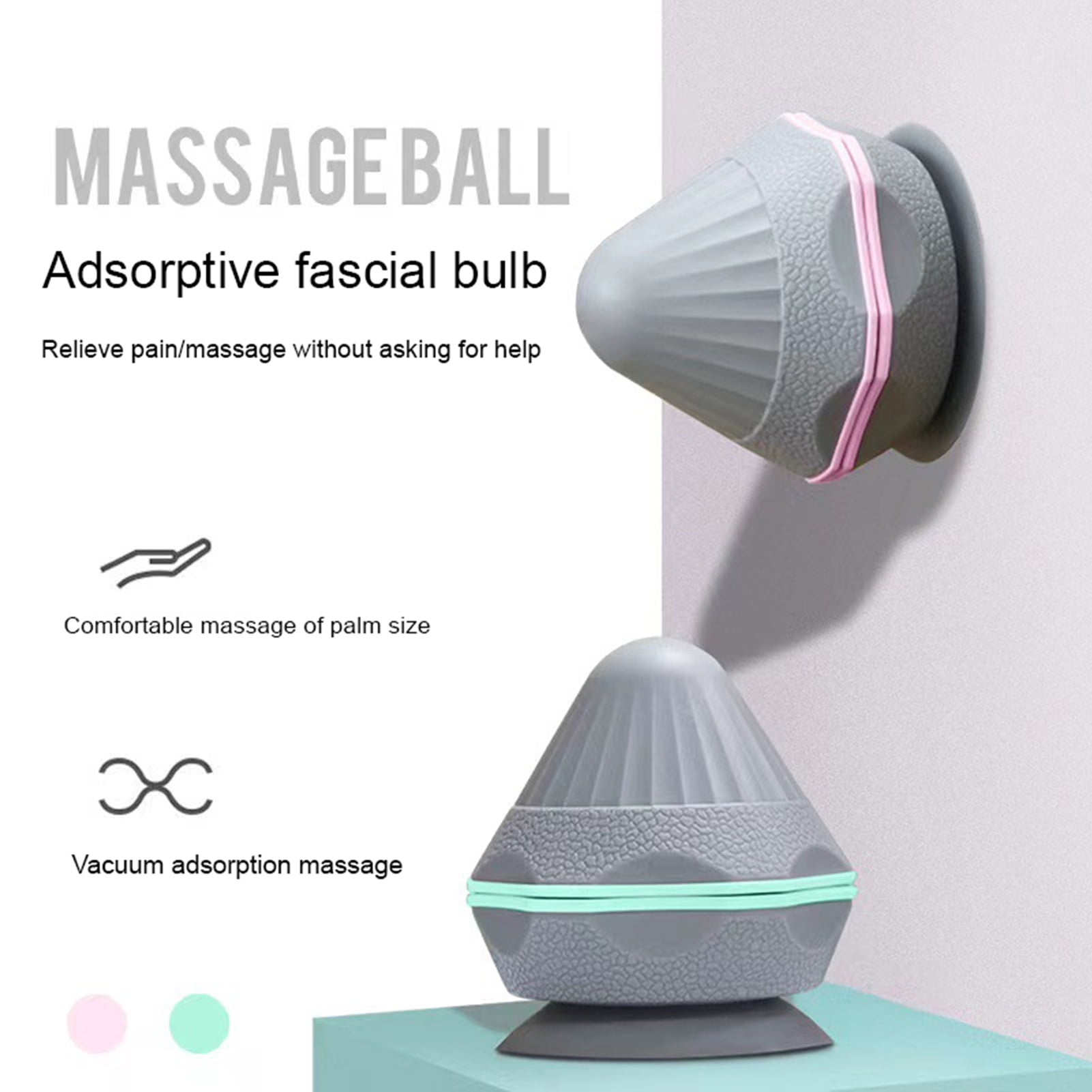 sunsanly Massage Cone Strong Load Bearing Suction Cup Design Non-slip ...